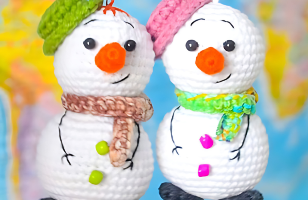 Free Crochet Snowman Keychain Pattern – onrecip